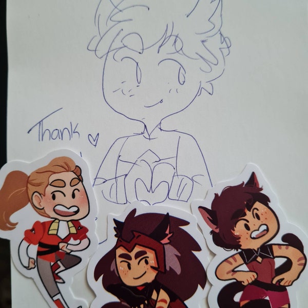 She-ra Stickers Sticker Pack ,, Adora Catra Glimmer Bow Perfuma ...