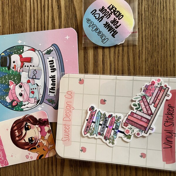 Bookstack Book Tropes Vinyl Sticker for Book Lovers, iPad Kindle ...