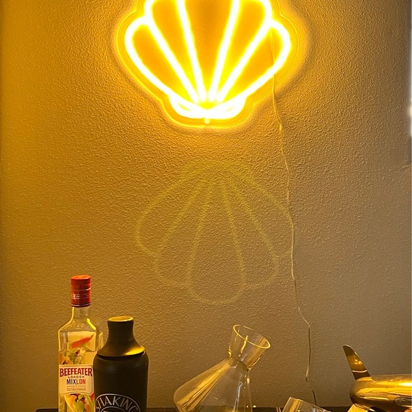 Sea Shell Neon Sign, Mollusk Shell Led Light for Your Home Decor ...