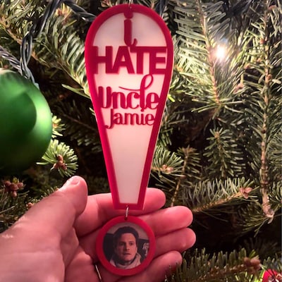 I HATE Uncle Jamie Ornament Love Actually Movie Quote Ornament Laser ...