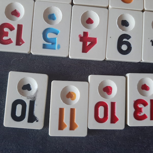 Personalized Embossed Gilded Mirror Okey Table Game, Family Game ...