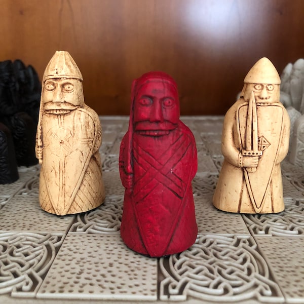 RARE Berserker Trio, Isle of Lewis Chessmen, Chess Piece - Etsy