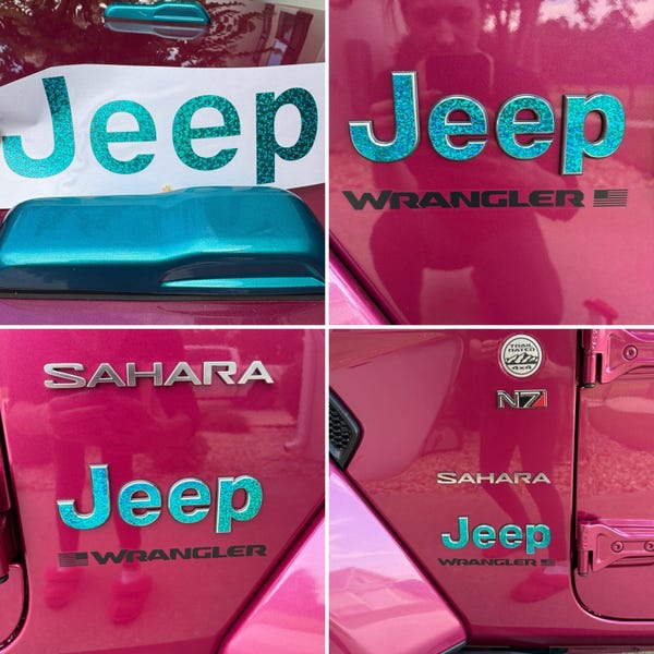 Animal Print Jeep Emblem Sticker Decal, Wrangler JK, TJ, JL, Gladiator ...