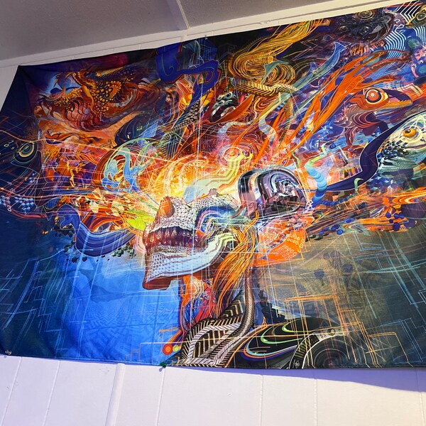 Android Jones Forward Escape Dave Tipper Tapestry by Third Eye ...