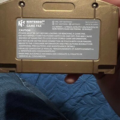 N64 Back Label Glossy Replacement Label Decal Sticker Nintendo Choose ...