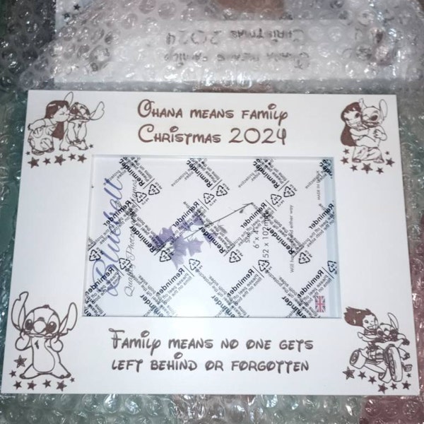 Personalised Photo Frame for Any Occasion, Any Name or Text Engraved ...
