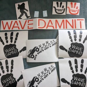 Wave Damnit Decal - Etsy