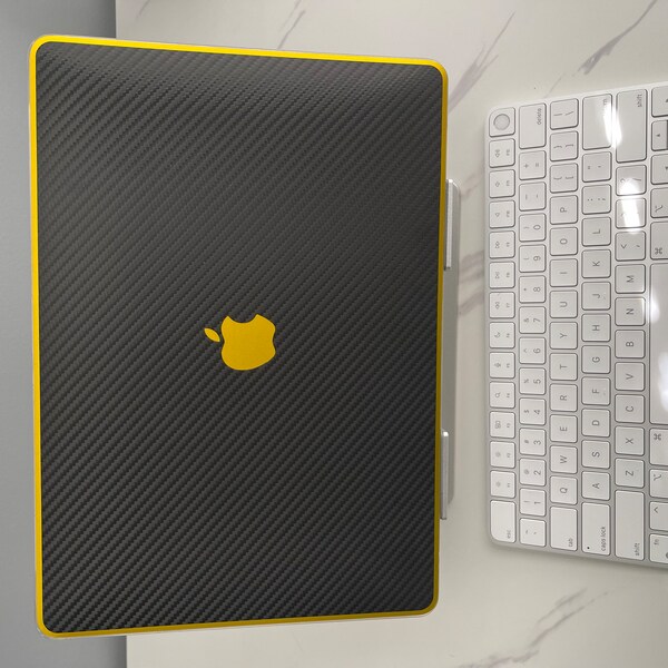 New MacBook M1, M2 Air, M1 Max MacBook Pro Black Leather Satin Gold ...