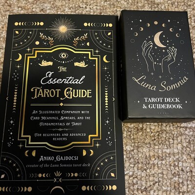 Luna Somnia Tarot Deck With Guidebook & Box 78 Cards Full Deck Moon Dreams Starry Magic ...