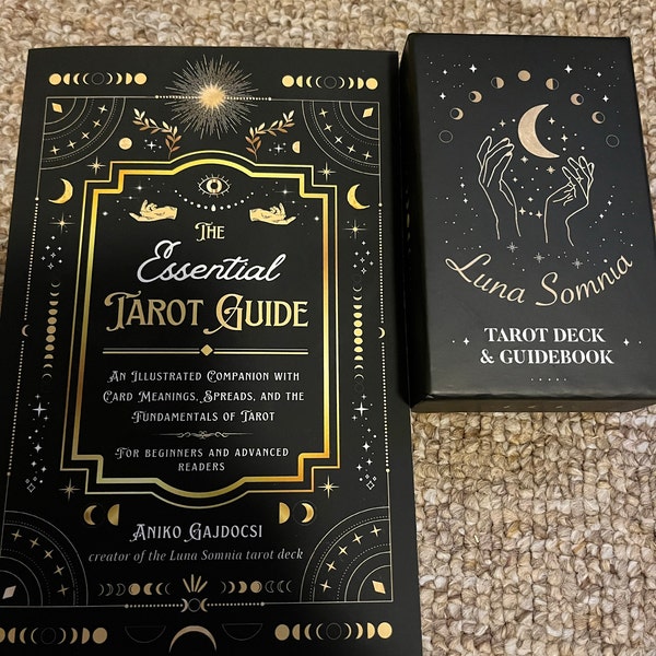 Luna Somnia Tarot Deck With Guidebook & Box - 78 Cards Full Deck - Moon ...