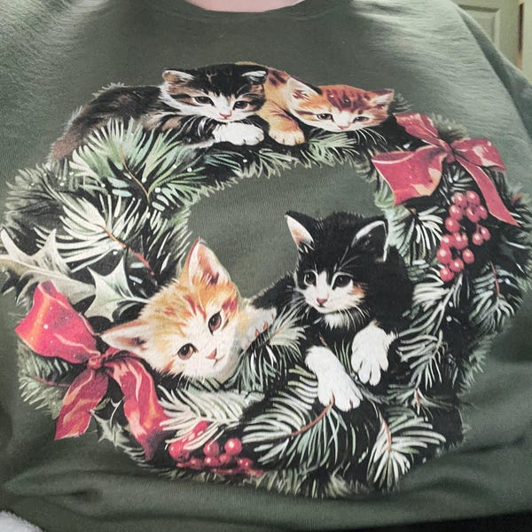 Cute Coquette Vintage Cats, Vintage 90s Kitten Shirt, Cat Lover Gift ...