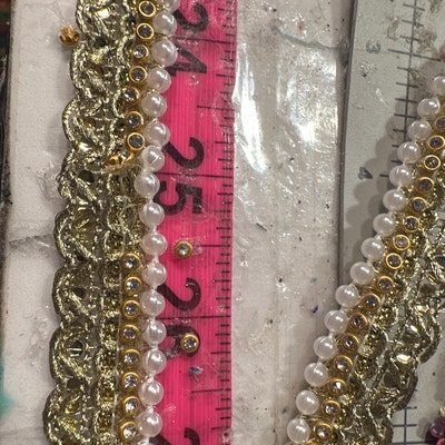 GOLD RHINESTONE CIRCLE Beaded Trim - Etsy
