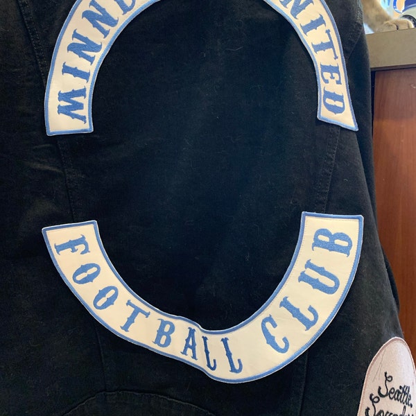 14" Custom Rocker Patch , Motorcycle Patches for Jackets , Iron on or ...