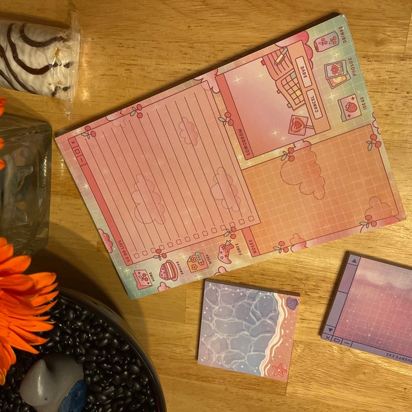 Vaporwave Cute Aesthetic Sticky Note - Etsy