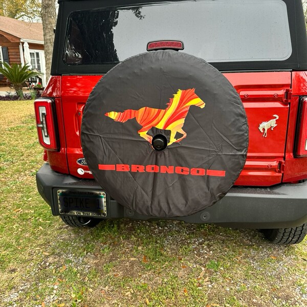 Spare Tire Cover Compass Abstract Colorful for Jeep Ford Bronco ...