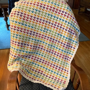 CROCHET PATTERN Baby Heart Blankets Bundle / Unique Baby Afghan Design ...