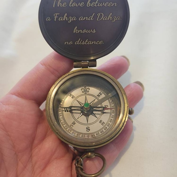 Personalised Brass Compass, Wedding Gift, Anniversary Gift Men, Gift ...