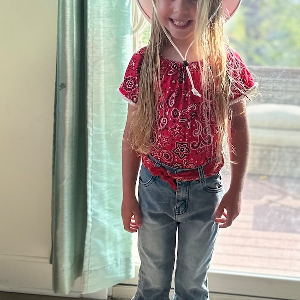 Kids Light Washed Double Flare Rodeo Bell Bottom Jeans - Etsy