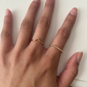 14k Gold Filled Stacking Rings Thin Dainty Ring Stackable - Etsy