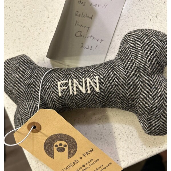 Dog Toy. Personalized Pet Toy With Embroidered Name. Durable Dog Toys ...