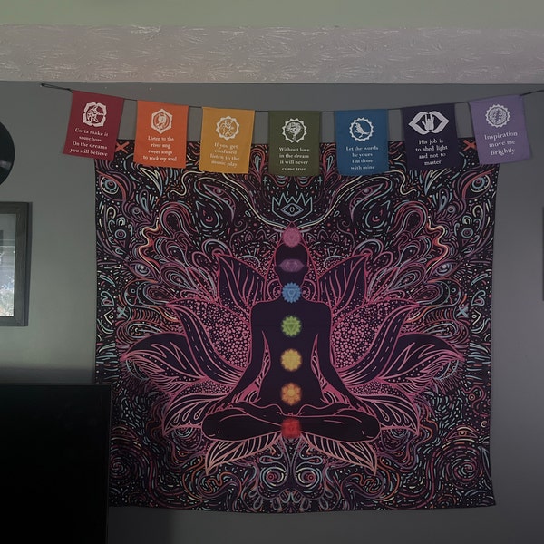 GD Lyric & Icon Chakra Prayer Flags! Small and Large Sizes - Etsy
