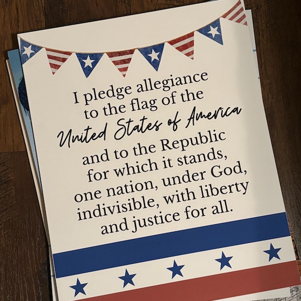 Pledge to the Bible Bible Pledge of Allegiance Christian Classroom ...