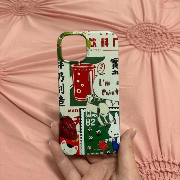 Japanese Kawaii Collage Magsafe Phone Case: K-drama Stamp Moodboard ...