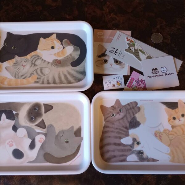 Cute White Cat Card Set Series | Cute Card Set, Kawaii Card Set ...