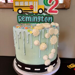 Baby Bus Cake Topper/ Baby Bus Cupcake Topper/ Baby Bus/ Cake Topper ...