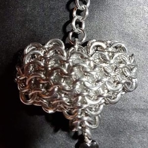Chainmail Heart Tutorial- Chainmail Heart Pattern- Learn How to Make Your Own Chainmail Heart ...