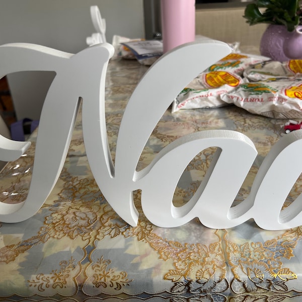 Self Standing Custom Signs | Tabletop Wood Sign | Home Decor Letters ...