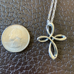 Sterling Silver Celtic Infinity Cross Double Sided pendant Only or ...