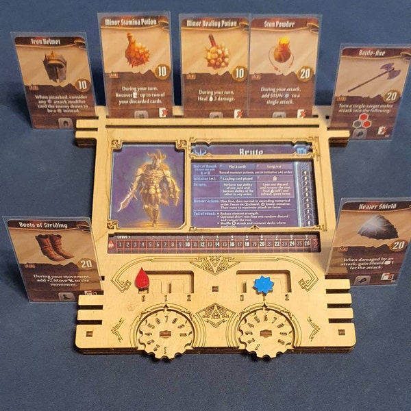 Gloomstalker's Character Dashboard, Gloomhaven Player Board, Gloomhaven ...