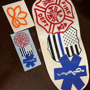 American Flag Heartbeat, Ems, Fire, Police, Sheriff, Dispatcher First ...