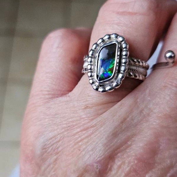 1ct Australian Opal- Grey Opal- Natural Solid Opal- Lightning Ridge ...