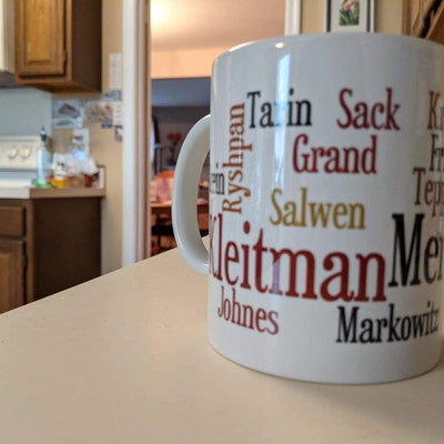 Custom Family Tree Name Genealogy 15 Oz. Ceramic Latte Coffee Mug ...