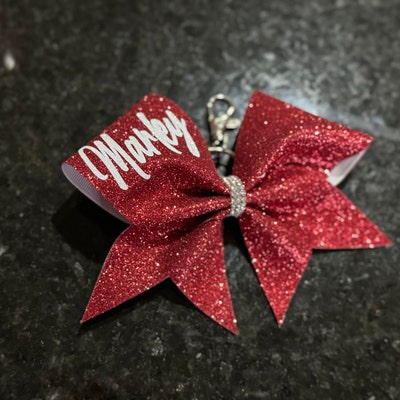 Pin Me Bow Cheer Team Gift Neon Pink Pin Me Ribbon for Competition ...
