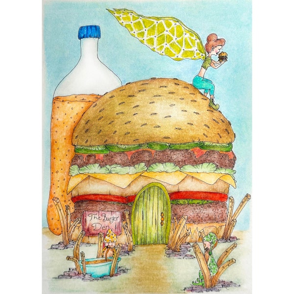 The Damsel in Distress Coloring Page - Instant Printable Download - Etsy