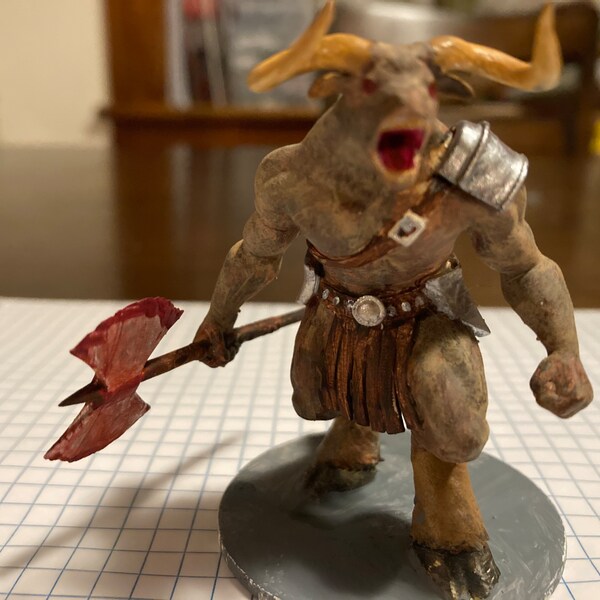 Minotaur Mini - DND - Pathfinder - Dungeons & Dragons - RPG - Tabletop ...