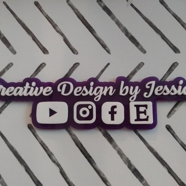 Laser Cut Name | Business Watermark | Physical Watermark | Acrylic Tag ...