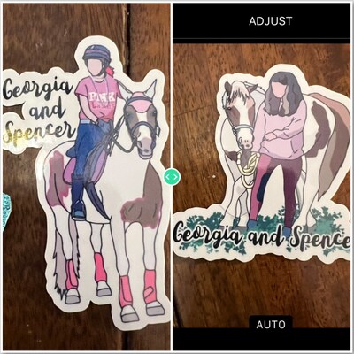 Custom Horse Sticker Waterproof Vsco Laptop Water Bottle Sticker Photo ...