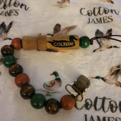 Duck Call Pacifier Clip - Etsy