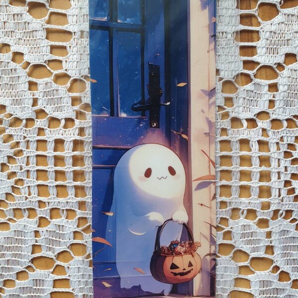 Cute Jack-o-lantern Bookmarks, Ghost Design, Autumn Design Bookmarks ...