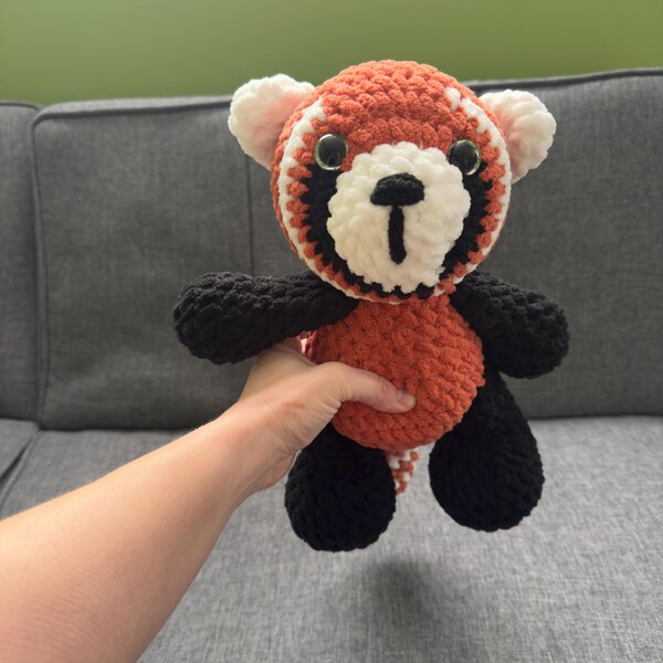 Crochet Red Panda Pattern - Amigurumi Red Panda Pattern – Panda Diy Toy ...