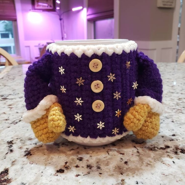 Crochet Christmas Mug Jumper Pattern - English Only - Etsy