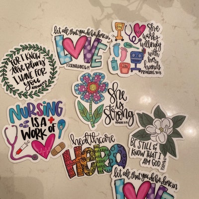 NICU Nurse Sticker Nursing Laptop Sticker Sticker Collector Vinyl Car ...