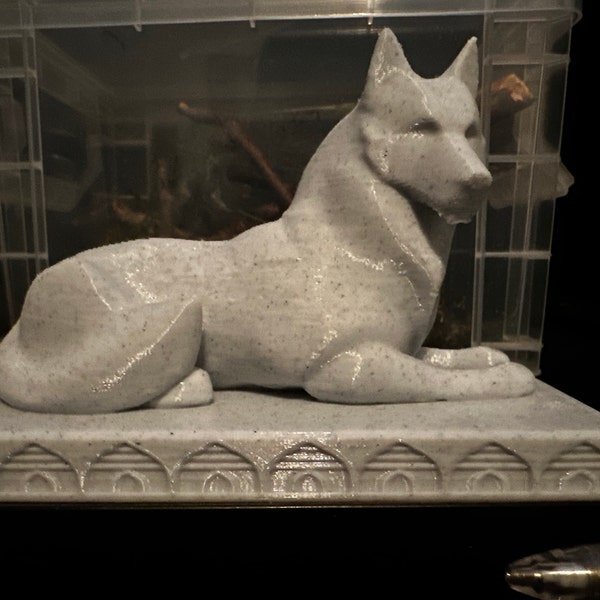 Dragon Age Veilguard - Fen'harel Statue - Solas - Wolf Statue ...