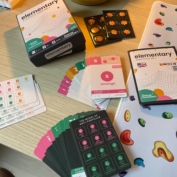 Physics Card Game | Elementary Particles - Etsy