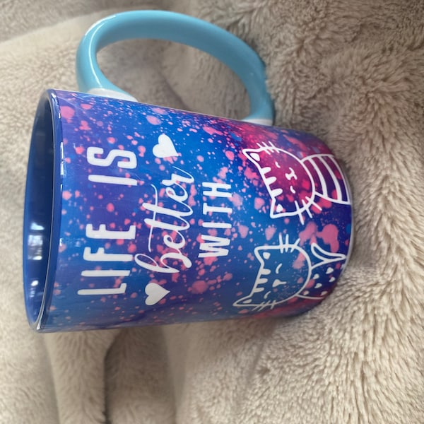 Cricut Mug Press SVG Template for Infusible Ink Sheet ,life is Better ...