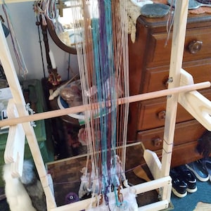 Tall Frame Loom Table or Floor, Wooden Loom, Tapestry, Do-it-yourself ...